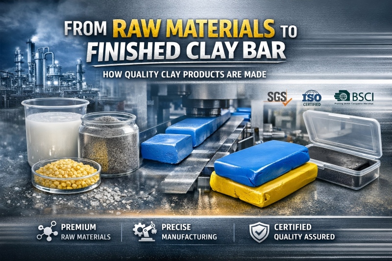 From Raw Materials to Finished Clay Bar | How Quality Clay Products Are ...